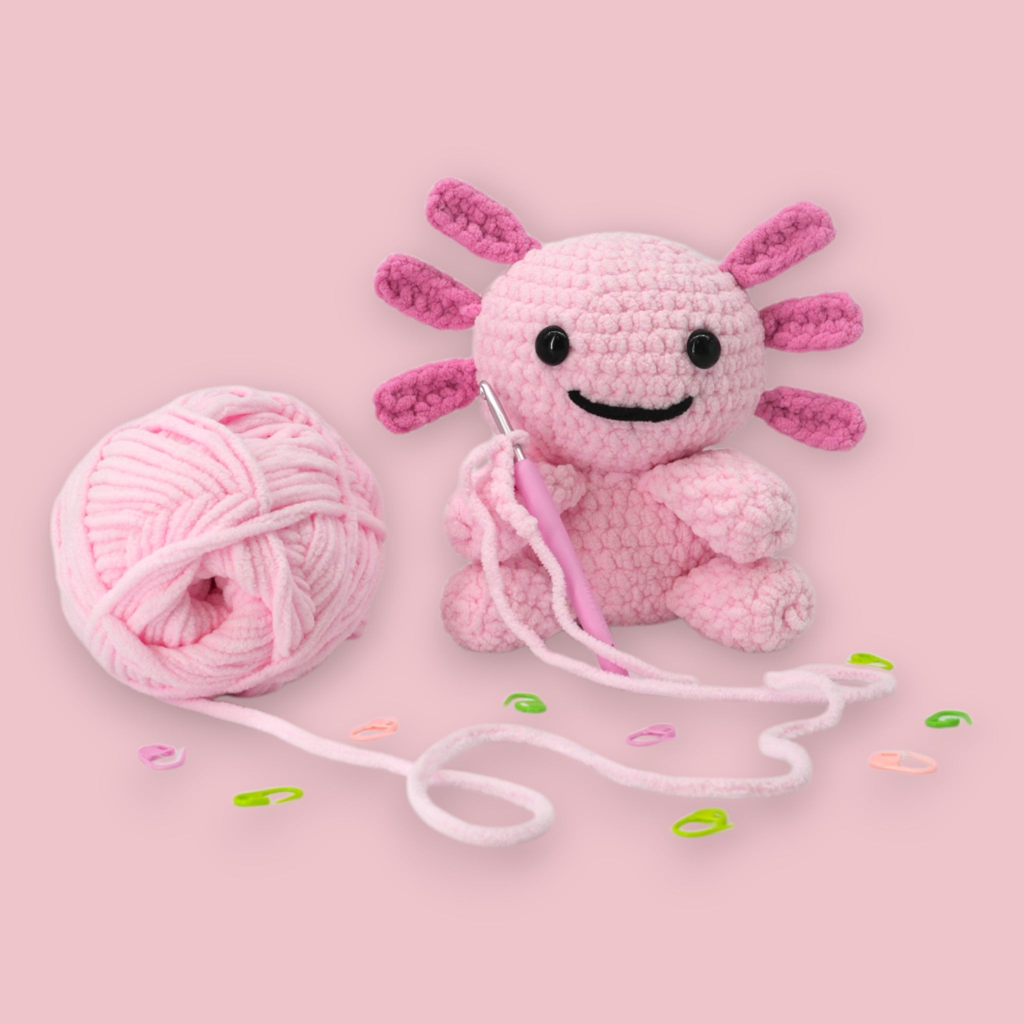 Beginner Crochet Axolotl Kit – Okey Dokeys